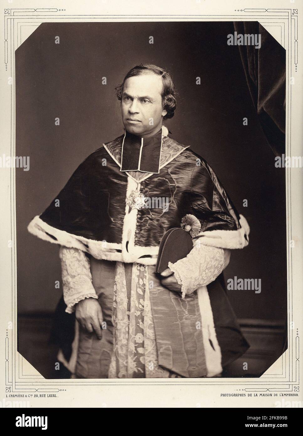 Abbot Allain, Sacristan priest of the Imperial Chapel. Photograph by ...