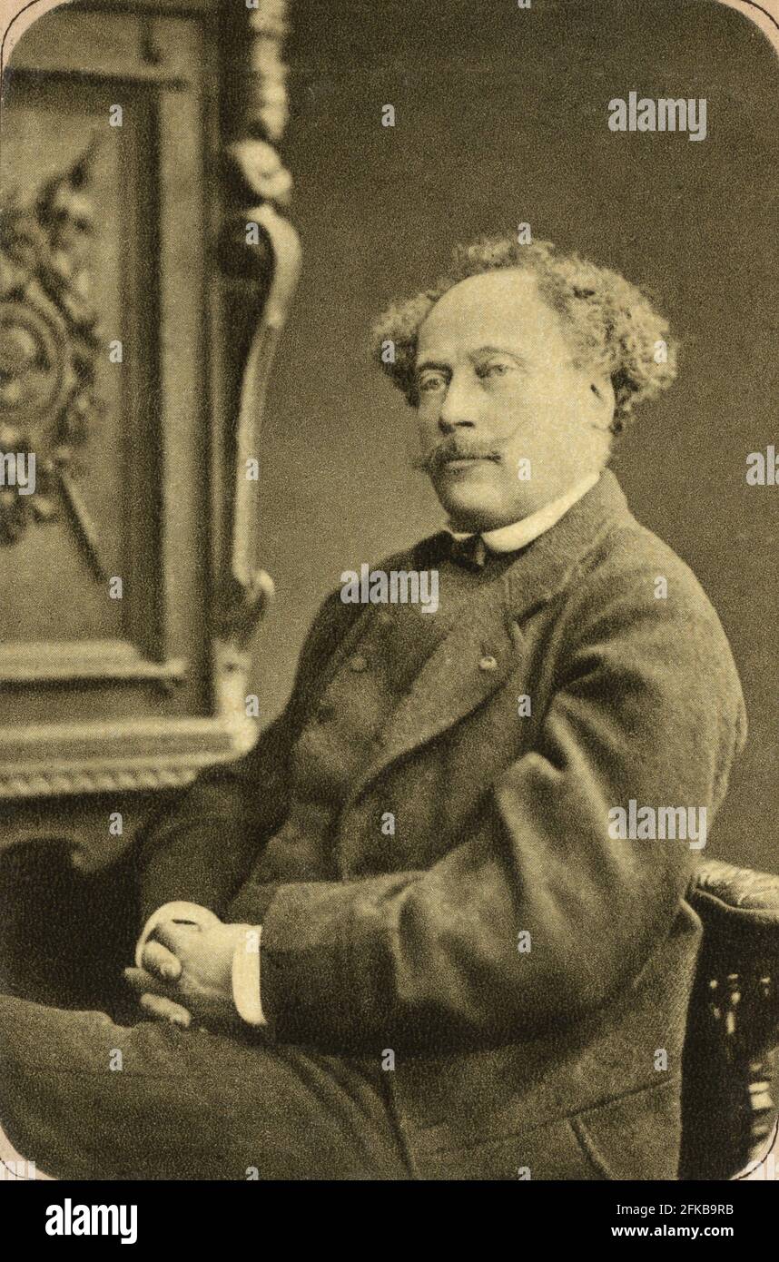 Alexandre Dumas Fils (1824-1895). Writer and playwright. Became famous ...