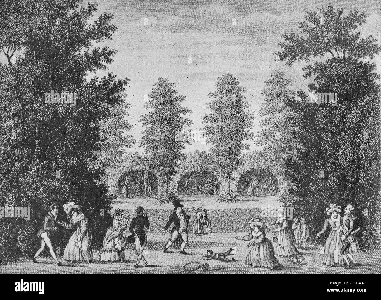 Paris, Tivoli gardens Built in 1766 and improved and modified until ...