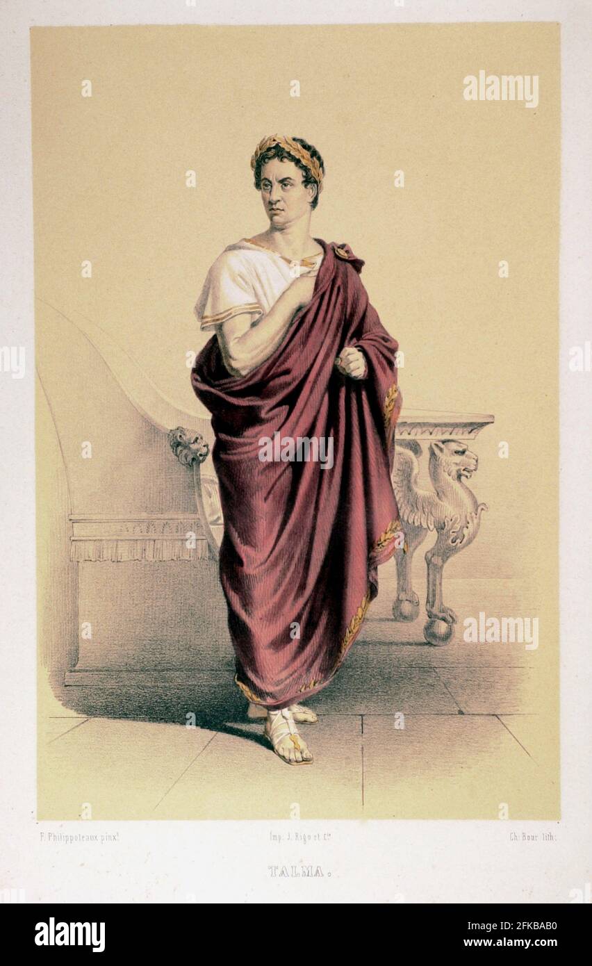 François-Joseph Talma. 1763-1826. French tragedian. Le siècle de ...