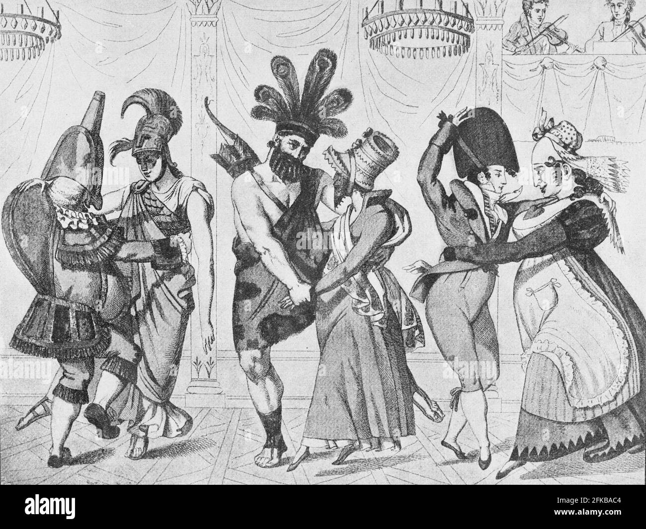Masquerade dance Black and White Stock Photos & Images - Alamy