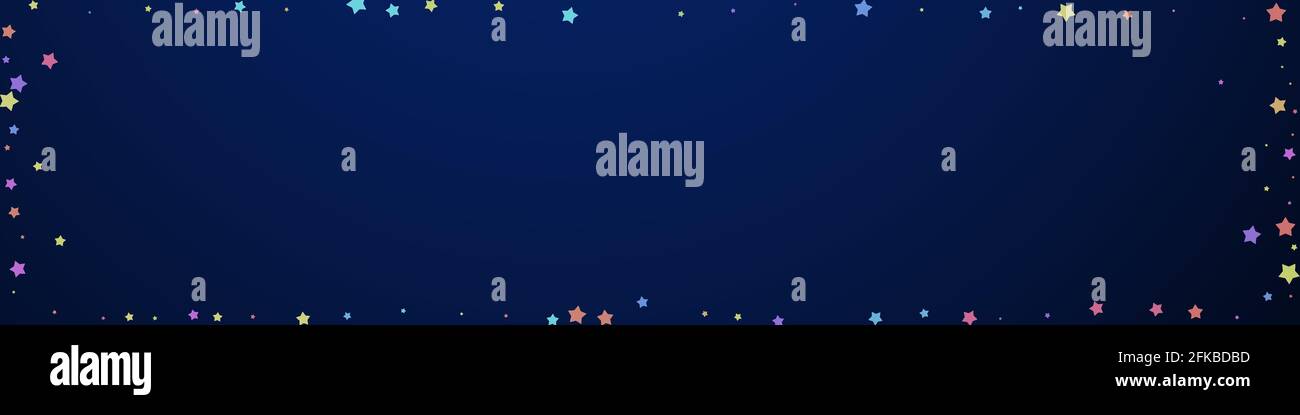 Festive shapely confetti. Celebration stars. Colorful stars random on ...