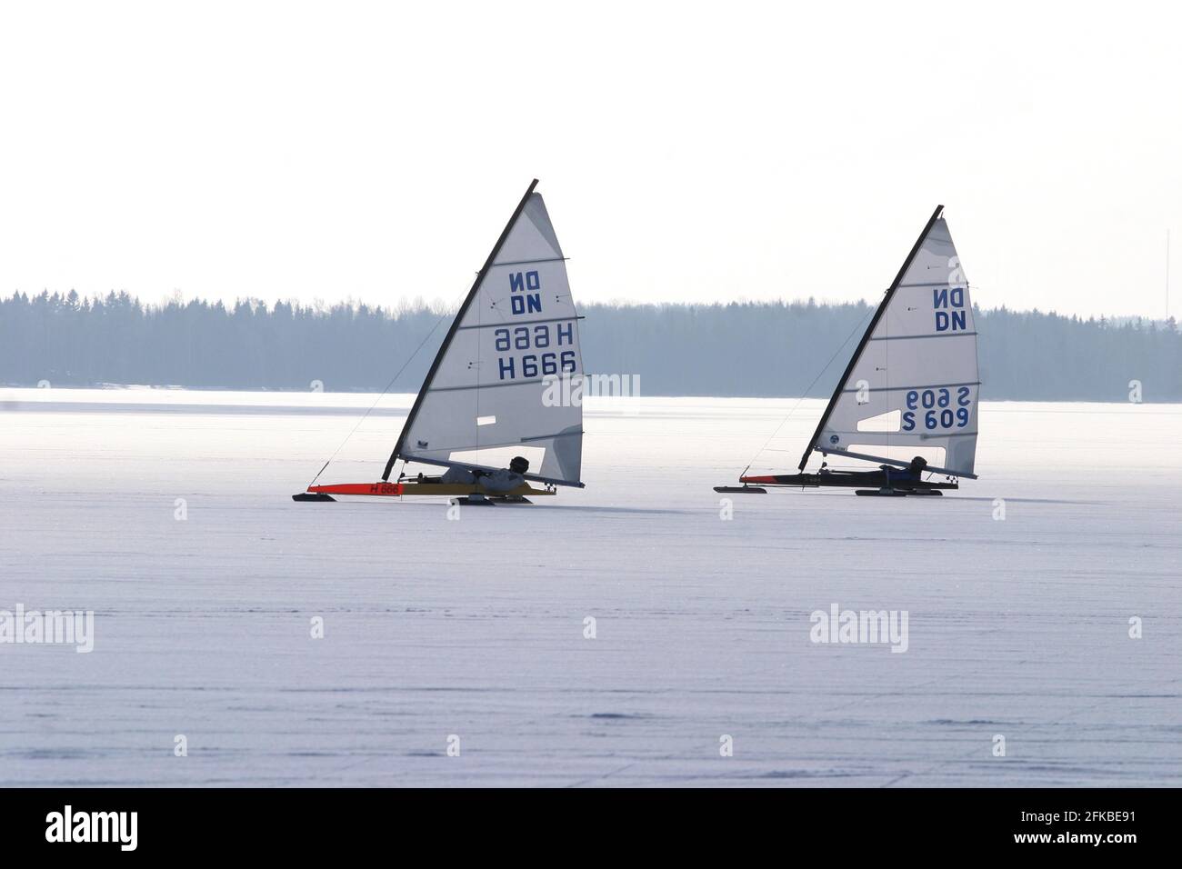 Ice yacht competition hi-res stock photography and images - Alamy