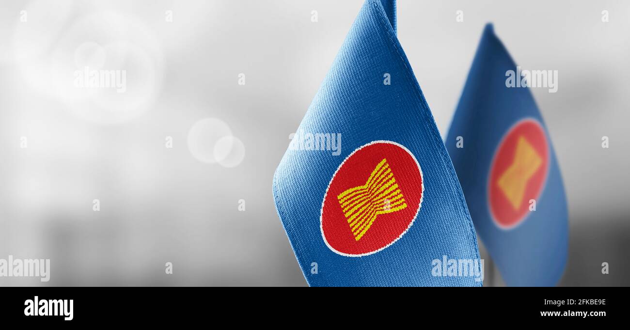 Patch of the national flag of the ASEAN on a white t-shirt Stock Photo ...