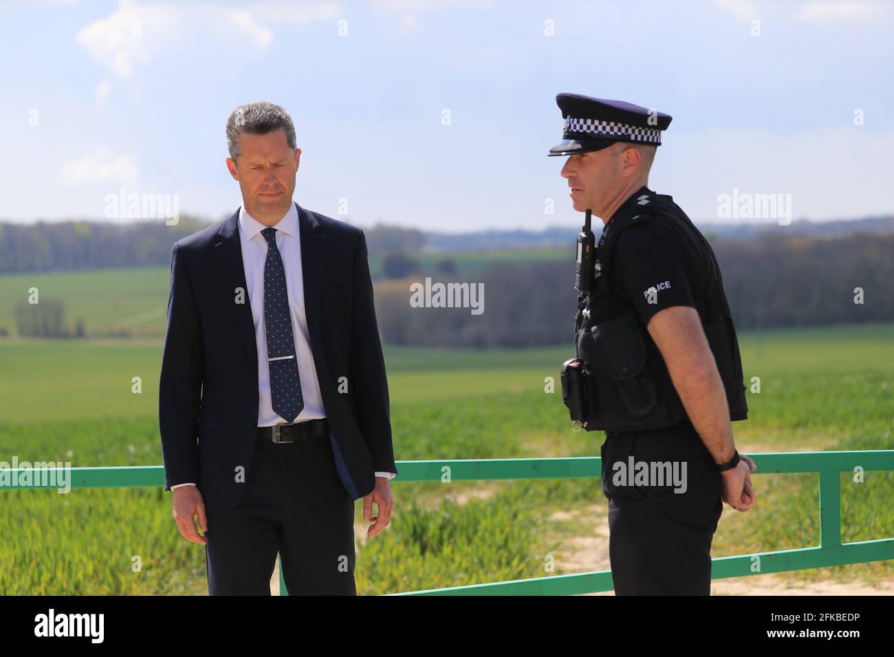 Assistant Chief Constable Tom Richards with Inspector Mark Sankey at ...