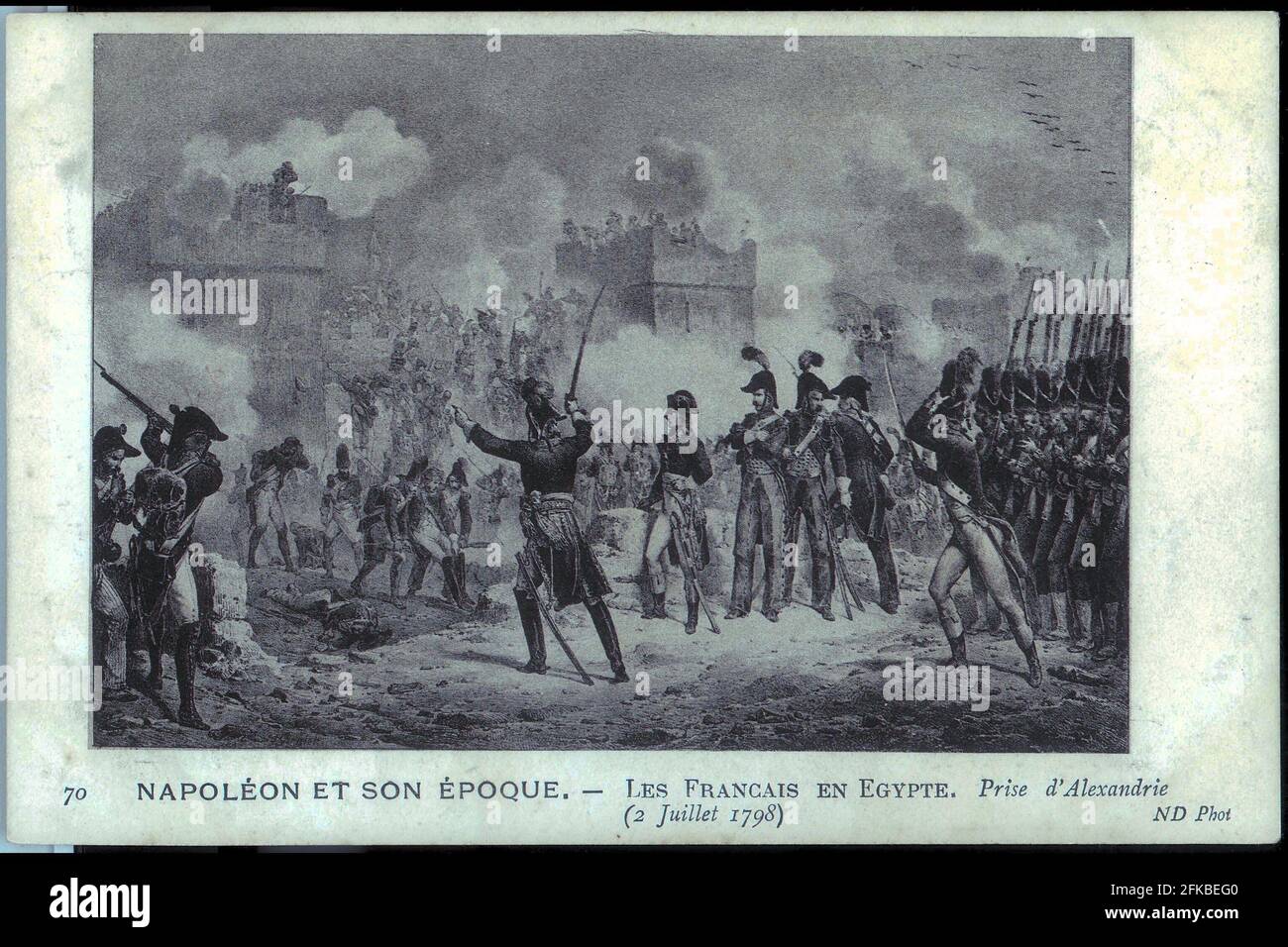 Napoleon Bonaparte. The French in Egypt. Capture of Alexandria ...