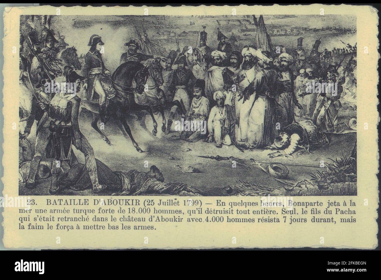 Napoleon Bonaparte and the Pasha's Son. Battle of Aboukir Campaign in ...