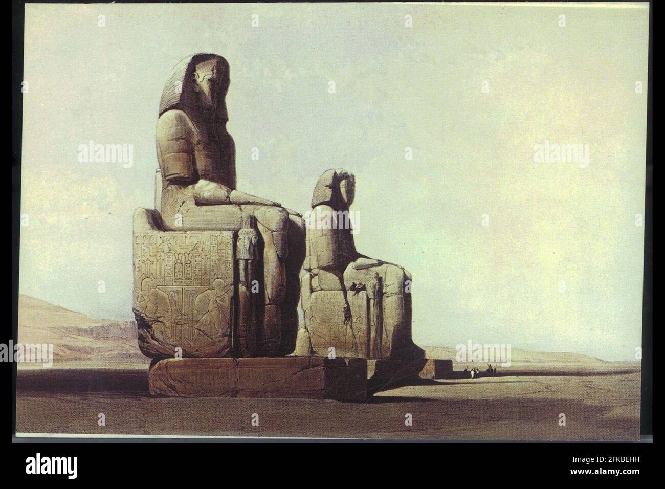 Colossuses of Memnon in Egypt. Campaign in Egypt (1798-1799) Paris ...