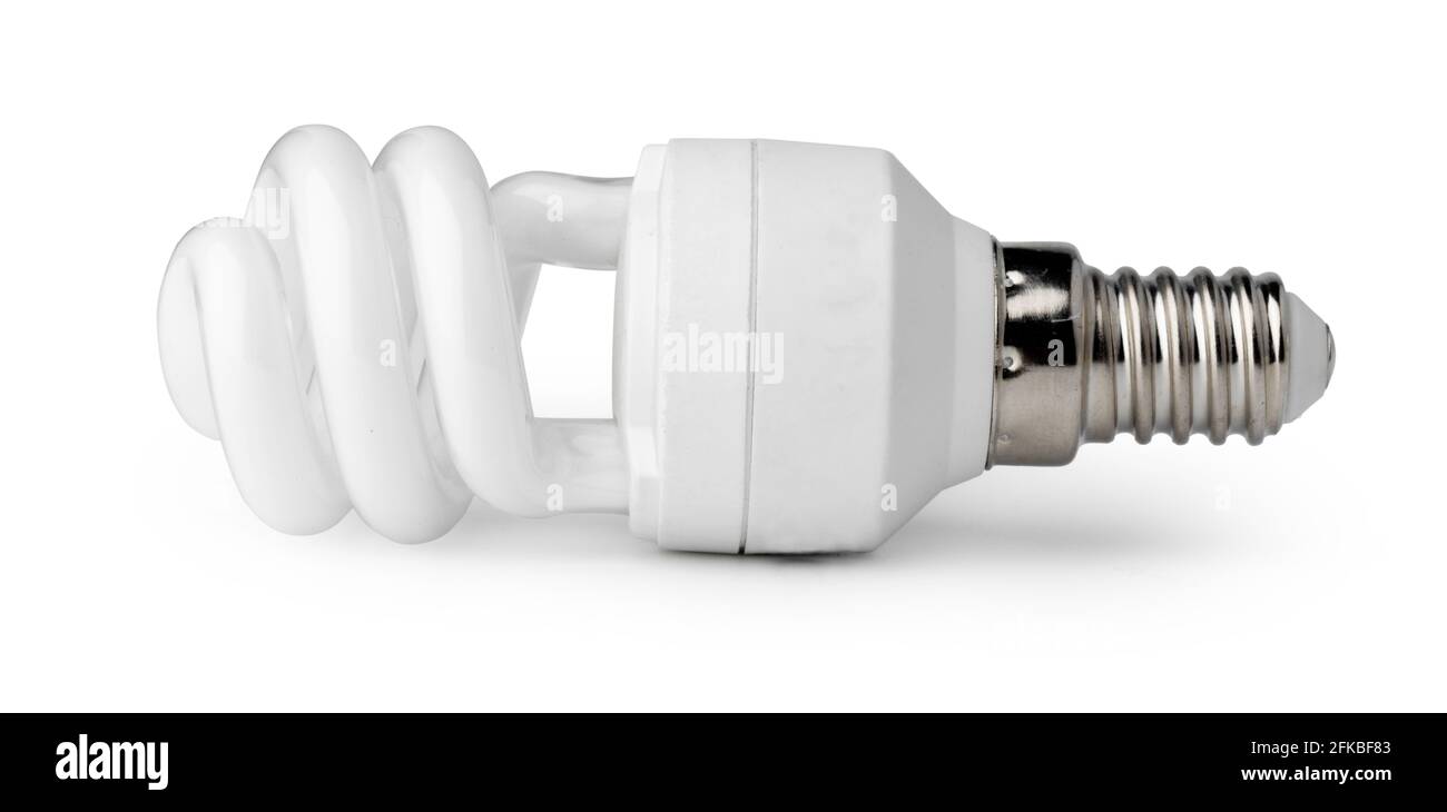 One light bulb isolated on white background Stock Photo - Alamy