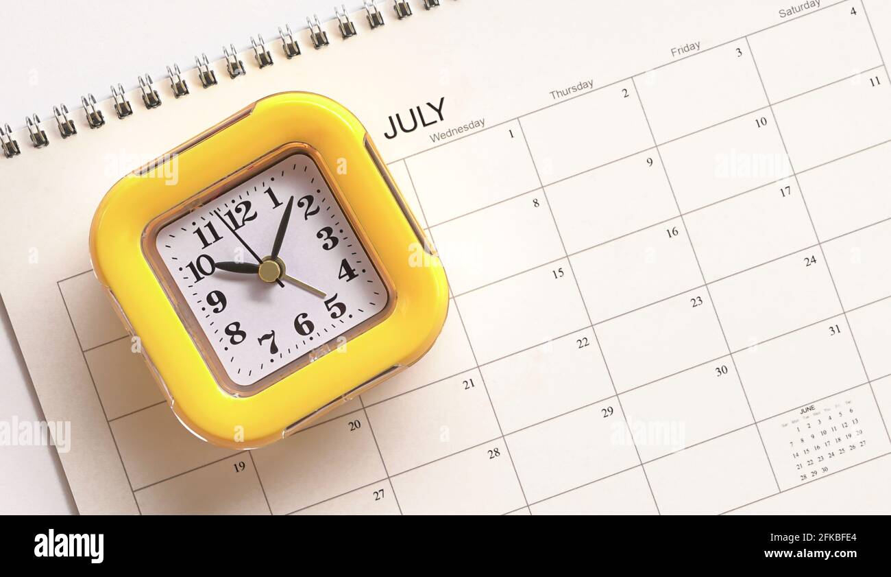 Planner clock hi-res stock photography and images - Alamy