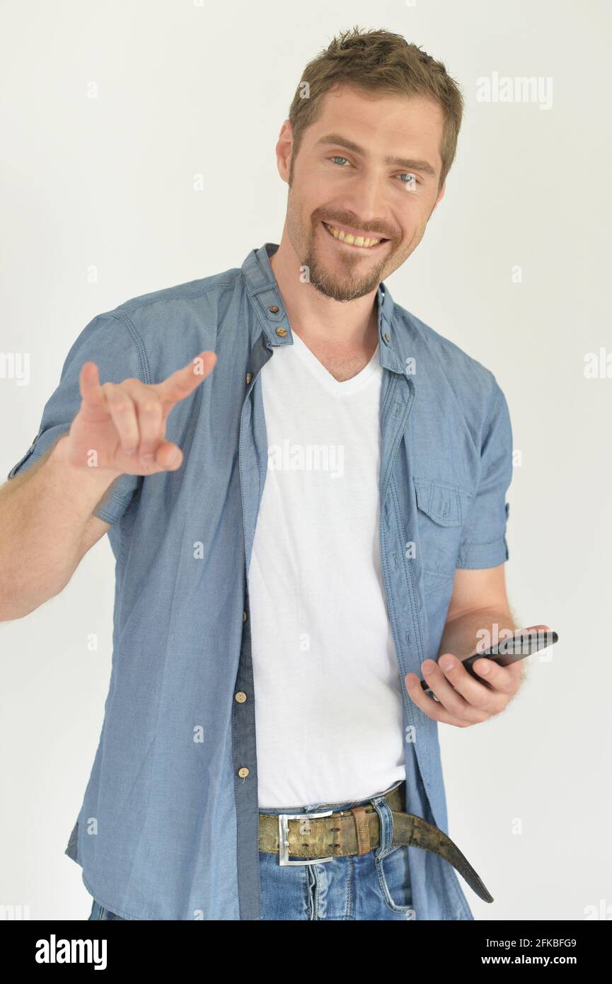 Man horns hair hi-res stock photography and images - Alamy