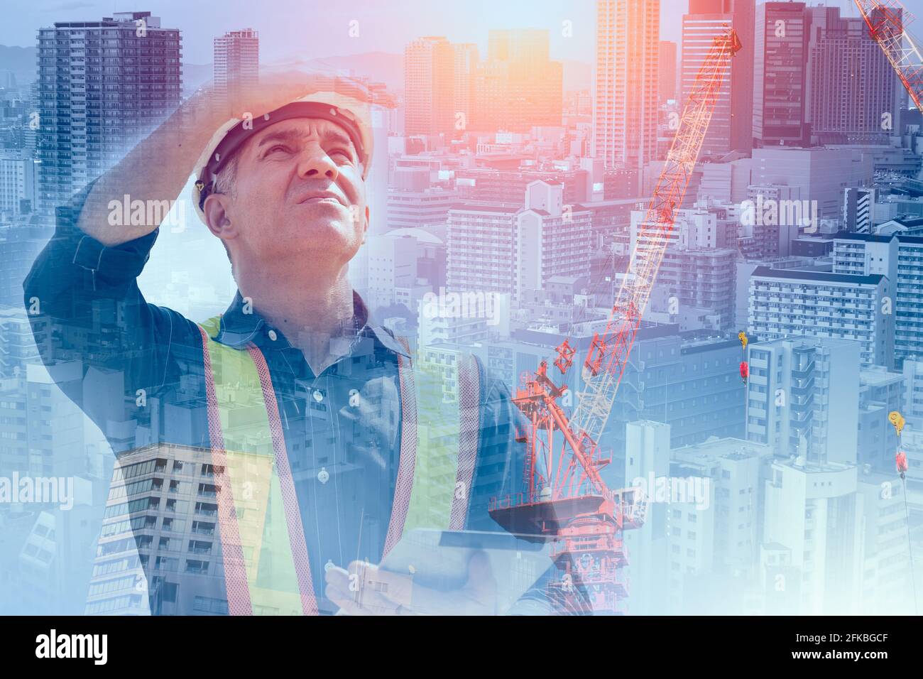 Foreman engineer builder overlay with metro urban for vision of land ...