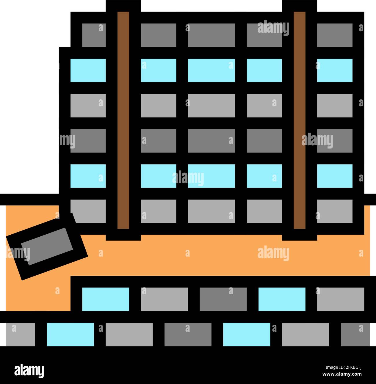 paving slabs concrete color icon vector illustration Stock Vector Image ...