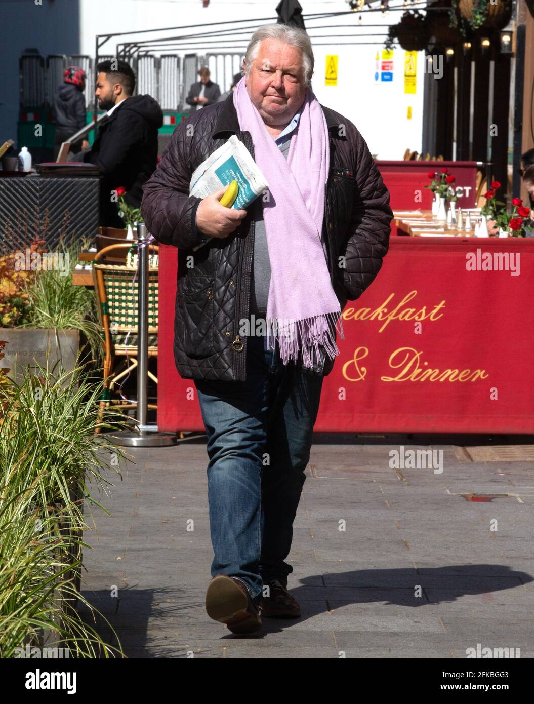 London, UK. 30th Apr, 2021. Nick Ferrari leaves the Global Radio ...