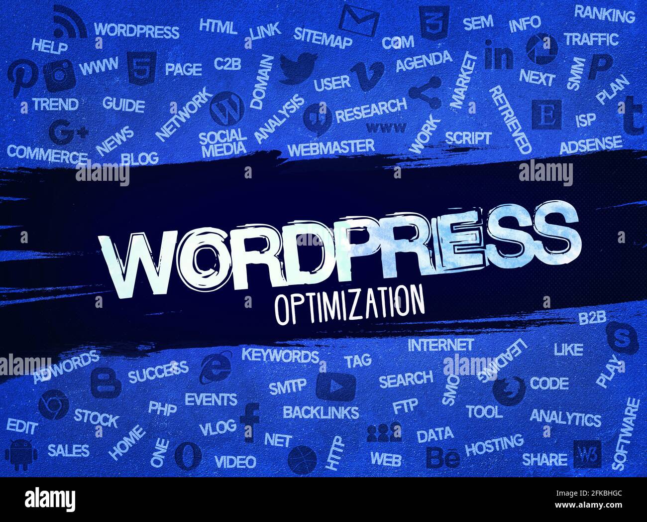 Wordpress; WordPress concept on background Stock Photo - Alamy