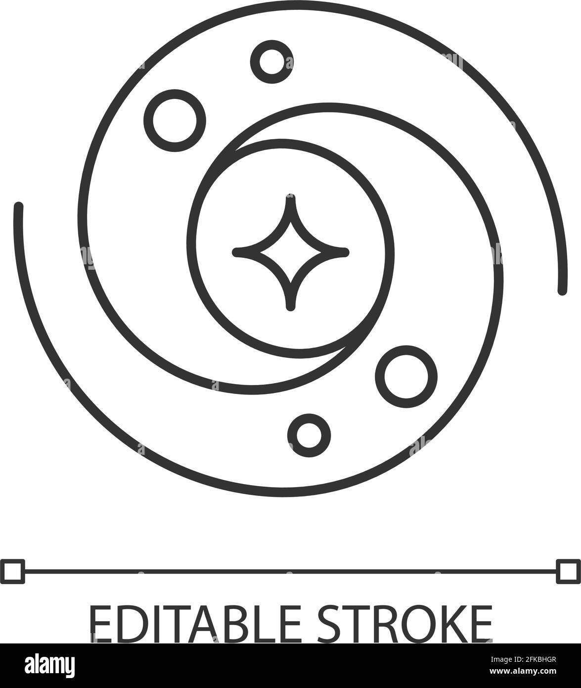 Galaxy linear icon Stock Vector Image & Art - Alamy