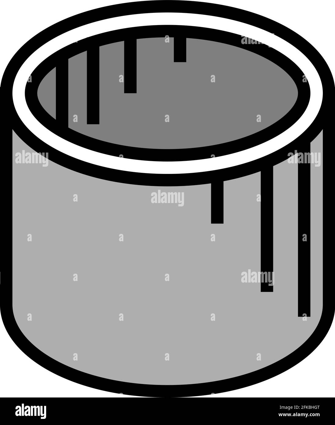 well rings concrete color icon vector illustration Stock Vector Image ...