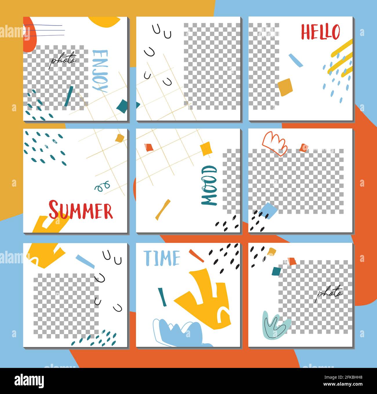 Magazine poster collage business Stock Vector Images - Alamy