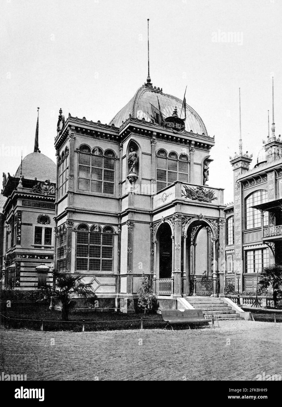 Exposition Universelle, Paris,1889 : The pavilion of Costa Rica Stock ...