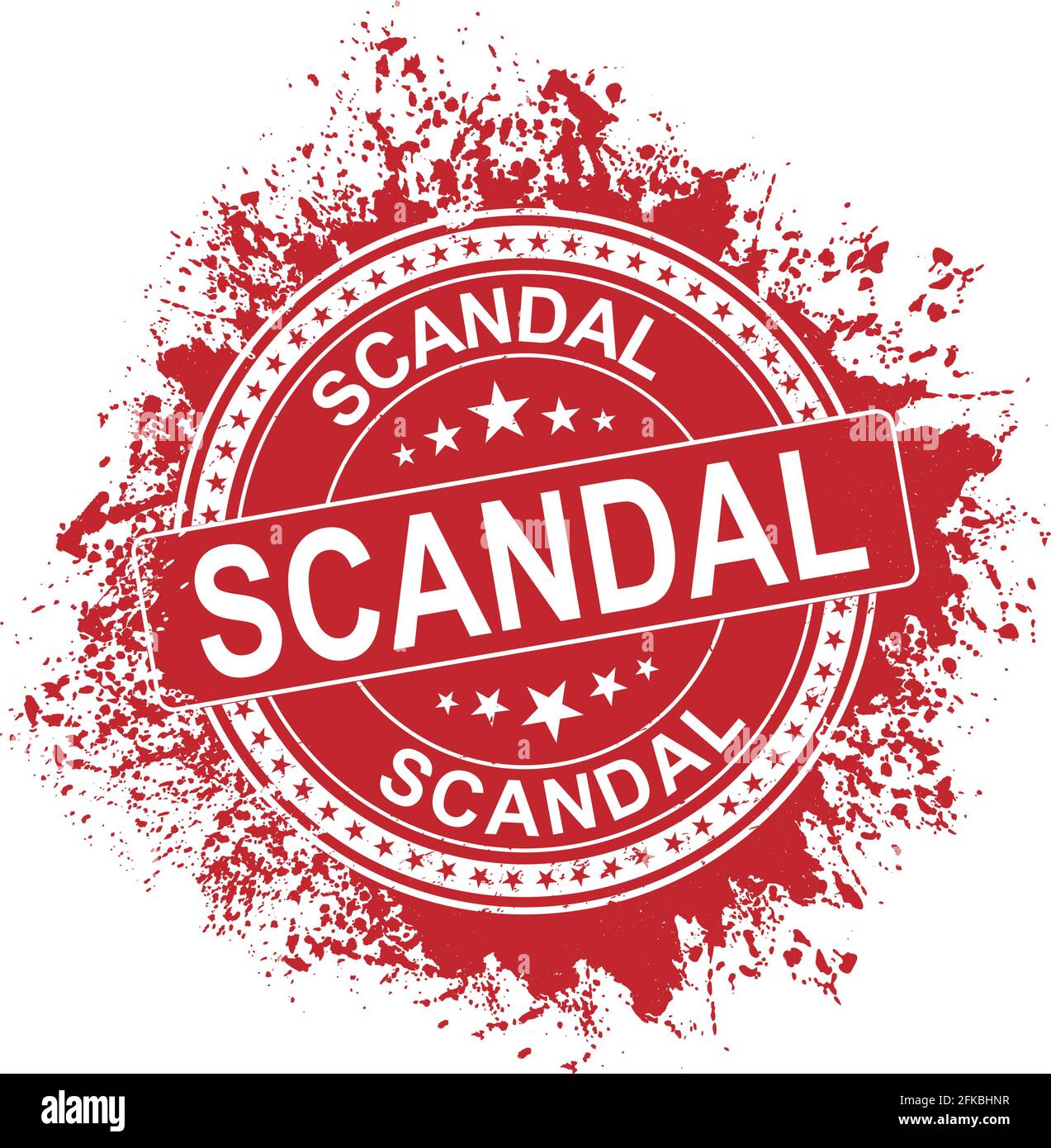 scandal. stamp. square grunge isolated scandal sign Stock Vector Image ...