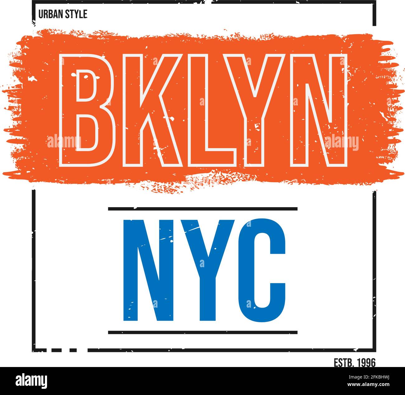 DESIGN TYPOGRAPHY BKLYN NEW YORK CITY FOR PRINT T SHIRT Stock Vector ...