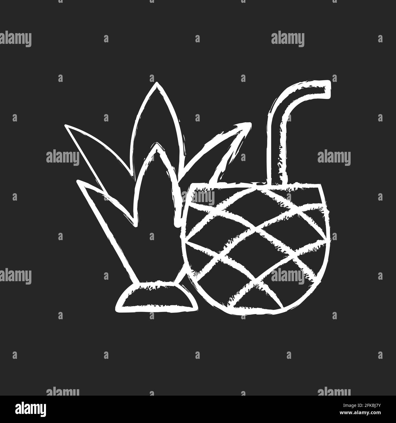 Pina colada on pineapple Black and White Stock Photos & Images - Alamy