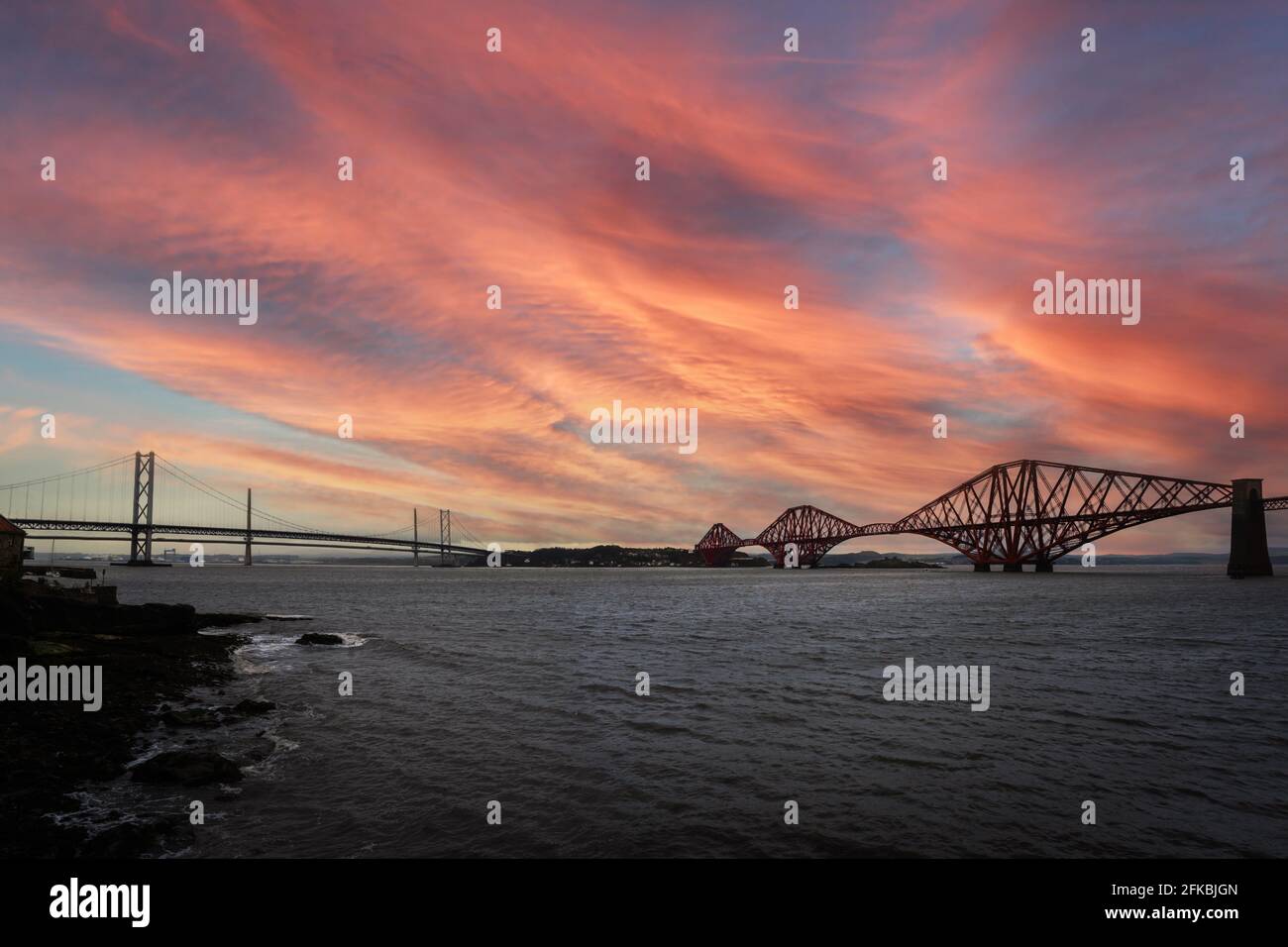 sunset over the fourth bridges Stock Photo - Alamy