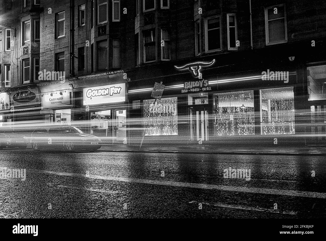 Rainy night scene hi-res stock photography and images - Alamy