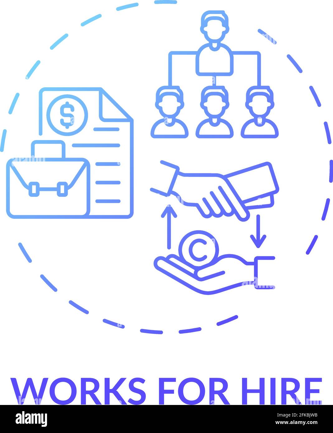 Working for hire concept icon Stock Vector Image & Art - Alamy