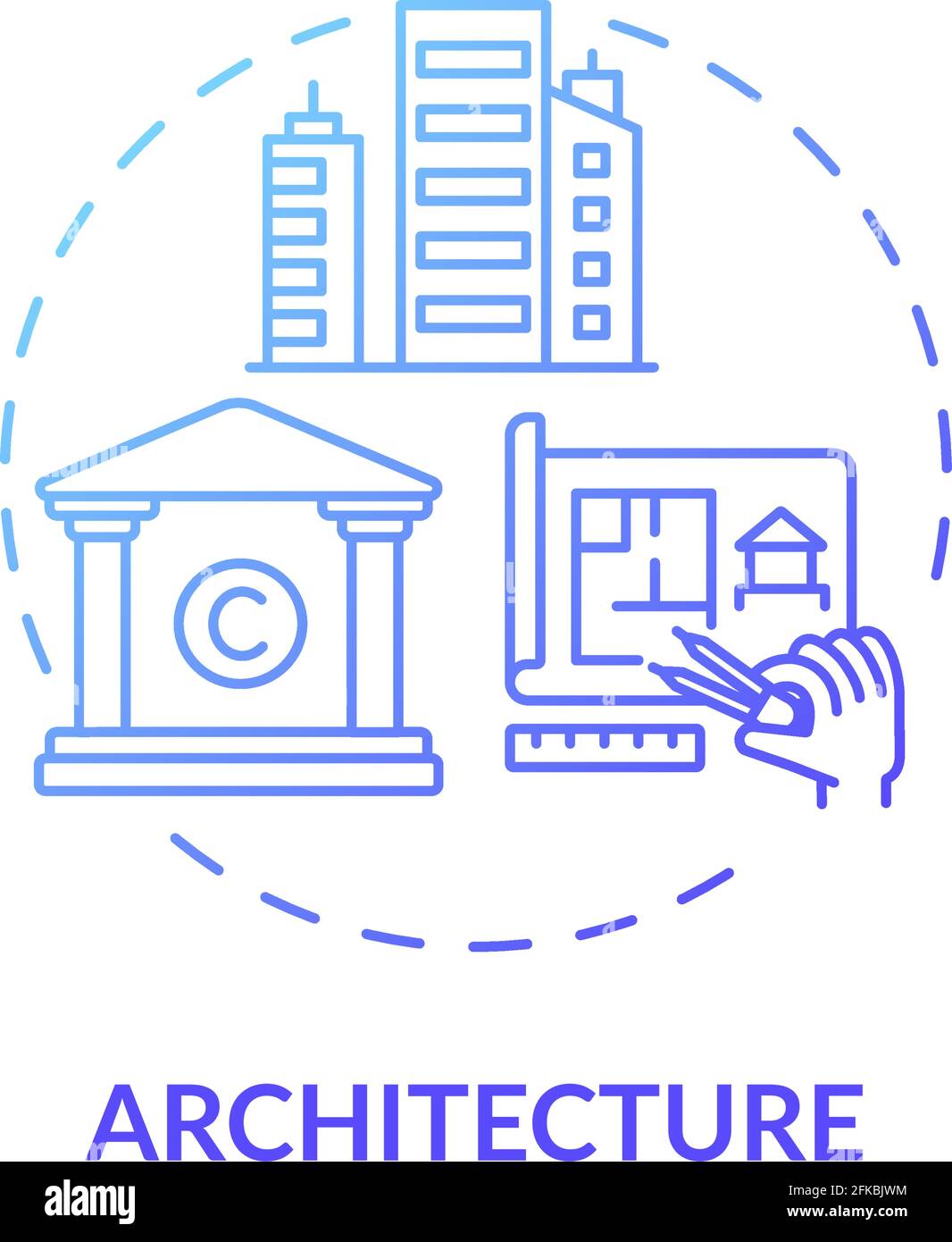 Architecture concept icon Stock Vector Image & Art - Alamy