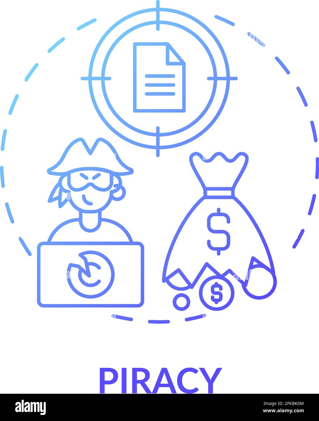 Piracy concept icon Stock Vector Image & Art - Alamy