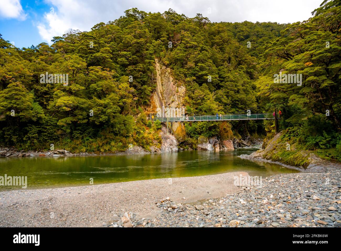 Haast Blue Pools amazing views Stock Photo - Alamy