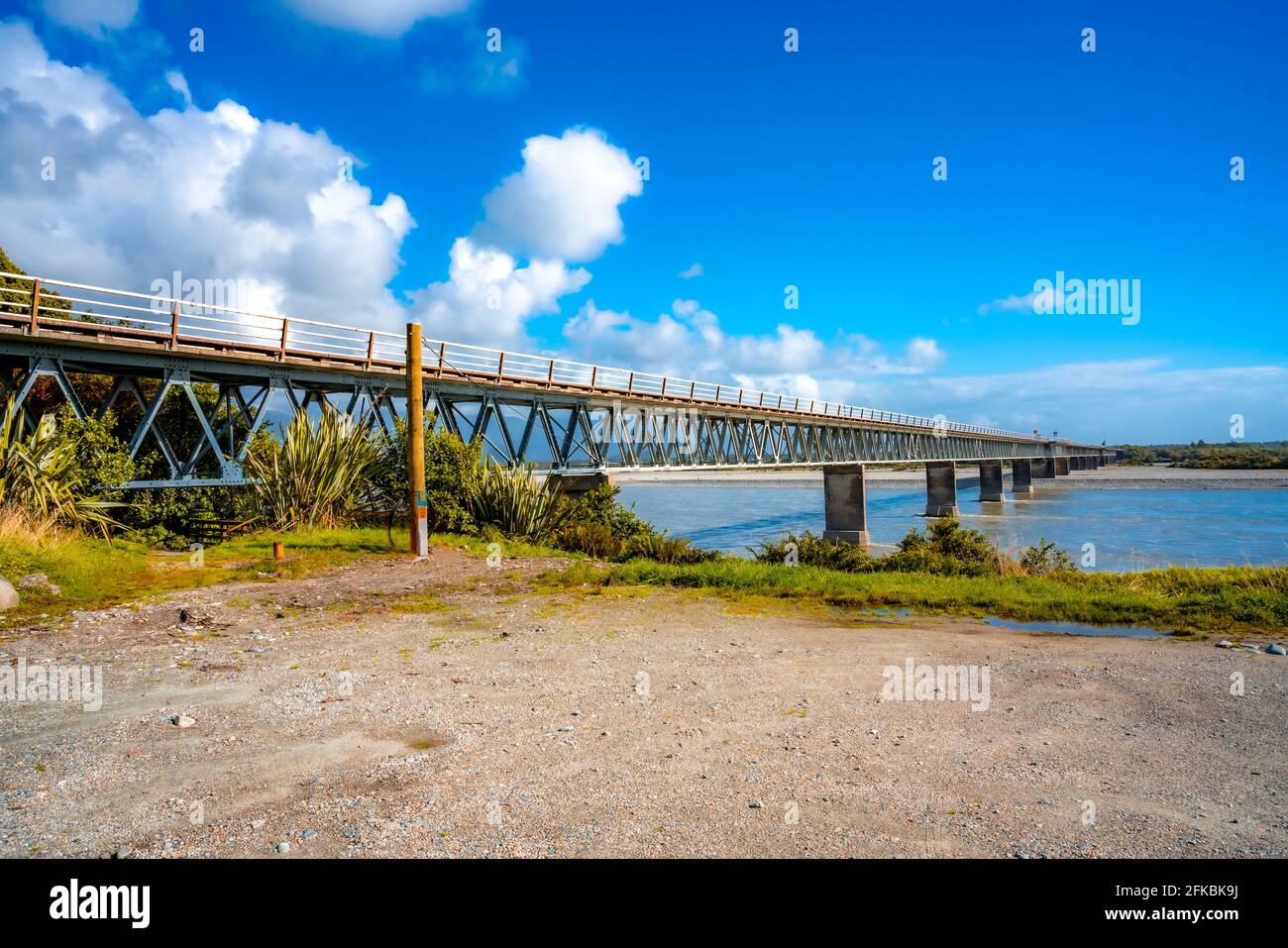 Haast River Bridge Stock Photo - Alamy