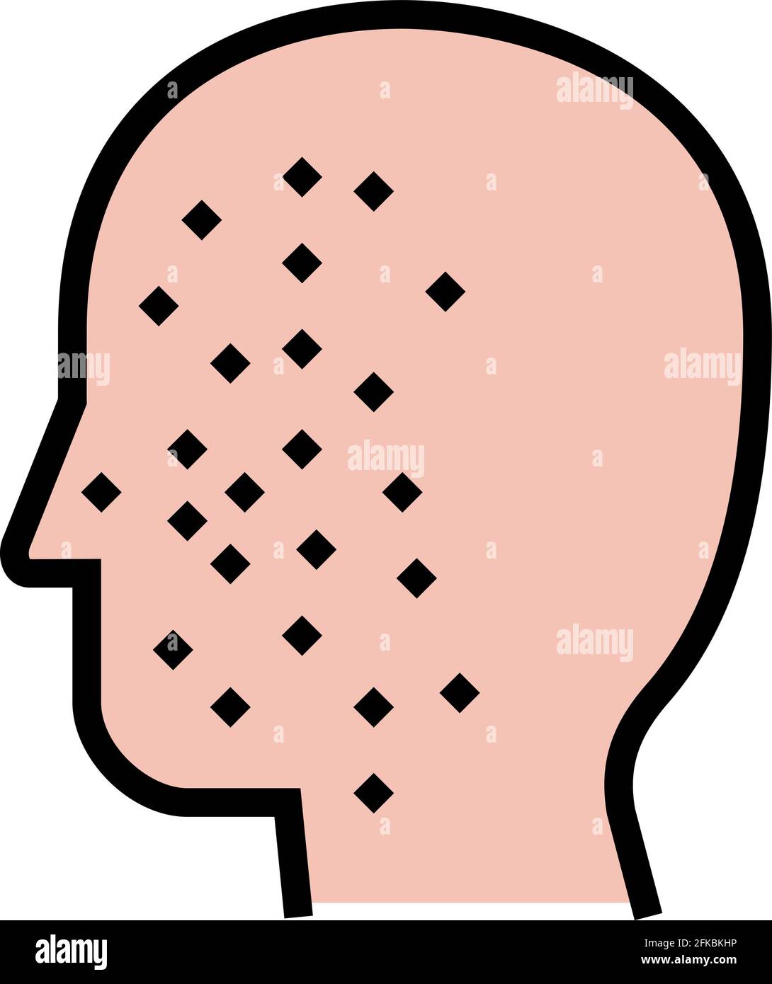 acne disease color icon vector illustration Stock Vector Image & Art ...