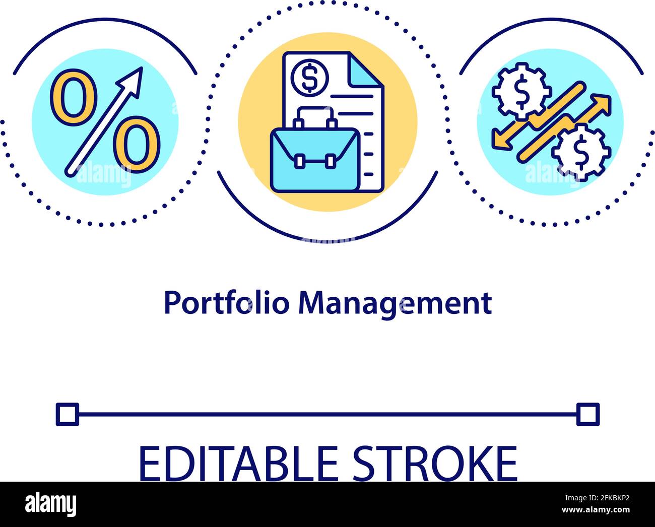 Portfolio management concept icon Stock Vector Image & Art - Alamy