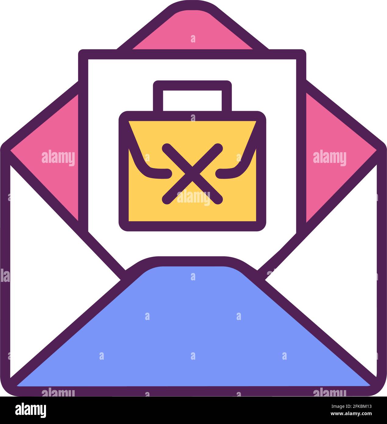 Write resignation letter RGB color icon Stock Vector Image & Art - Alamy