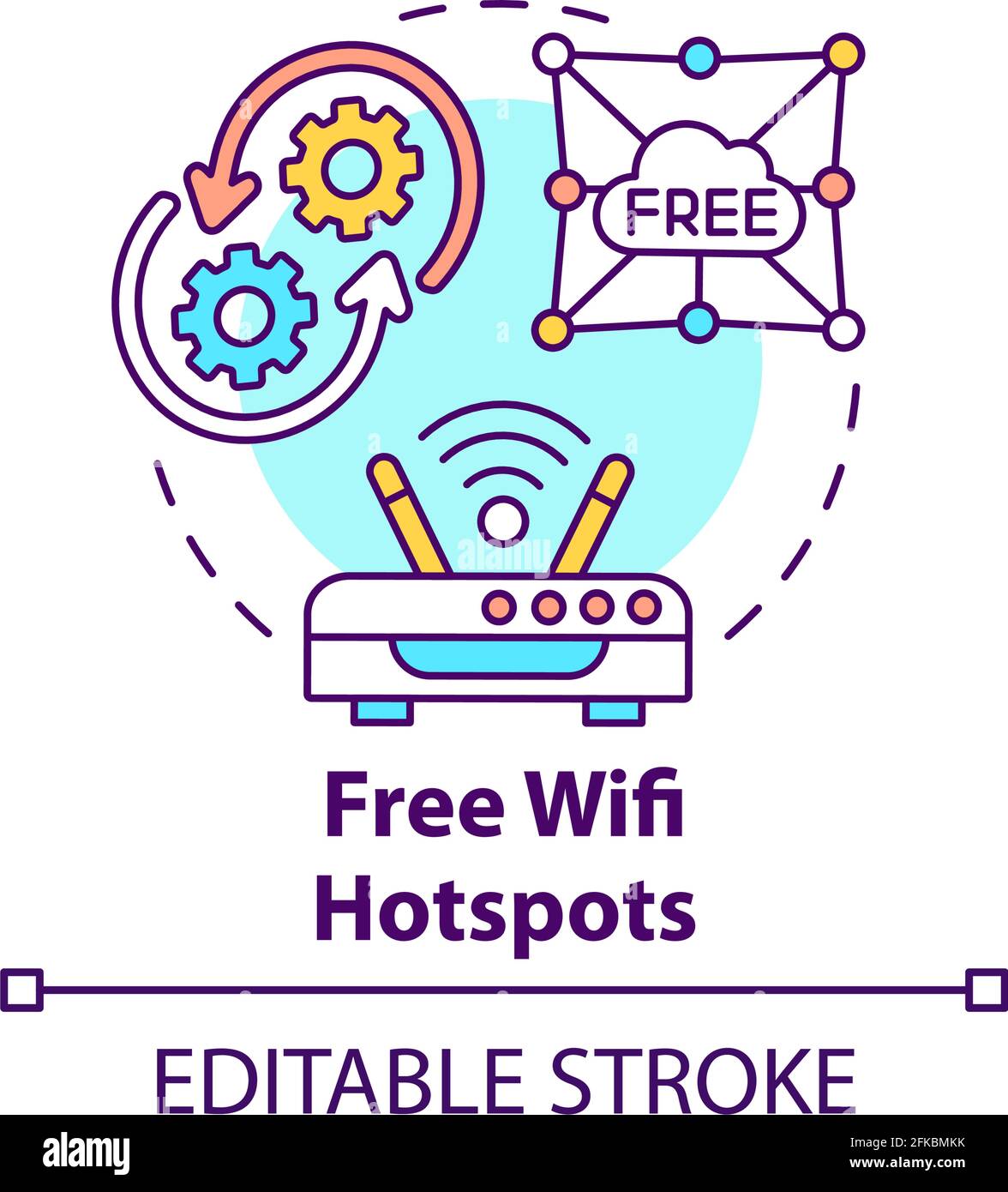 Hotspots Stock Vector Images - Alamy