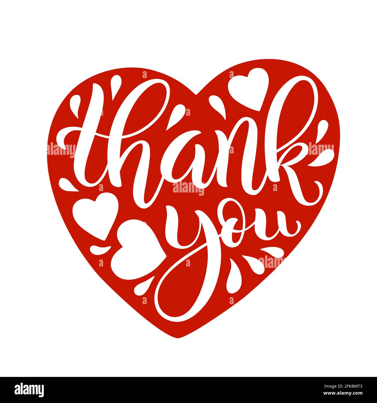 Hand drawn inscription thanksgiving Cut Out Stock Images & Pictures - Alamy