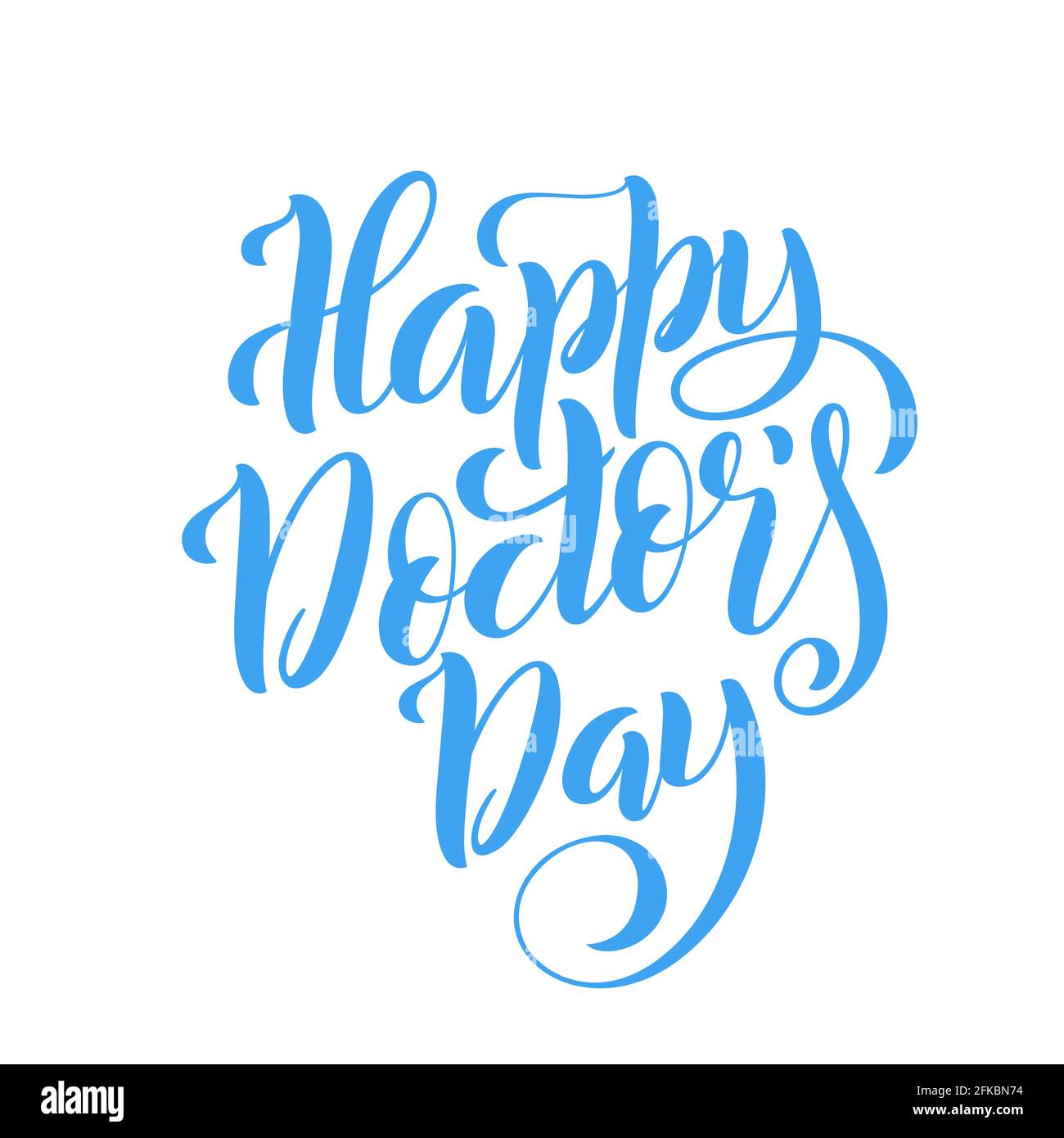 World doctors day. Template for poster with handdrawn lettering. Vector ...