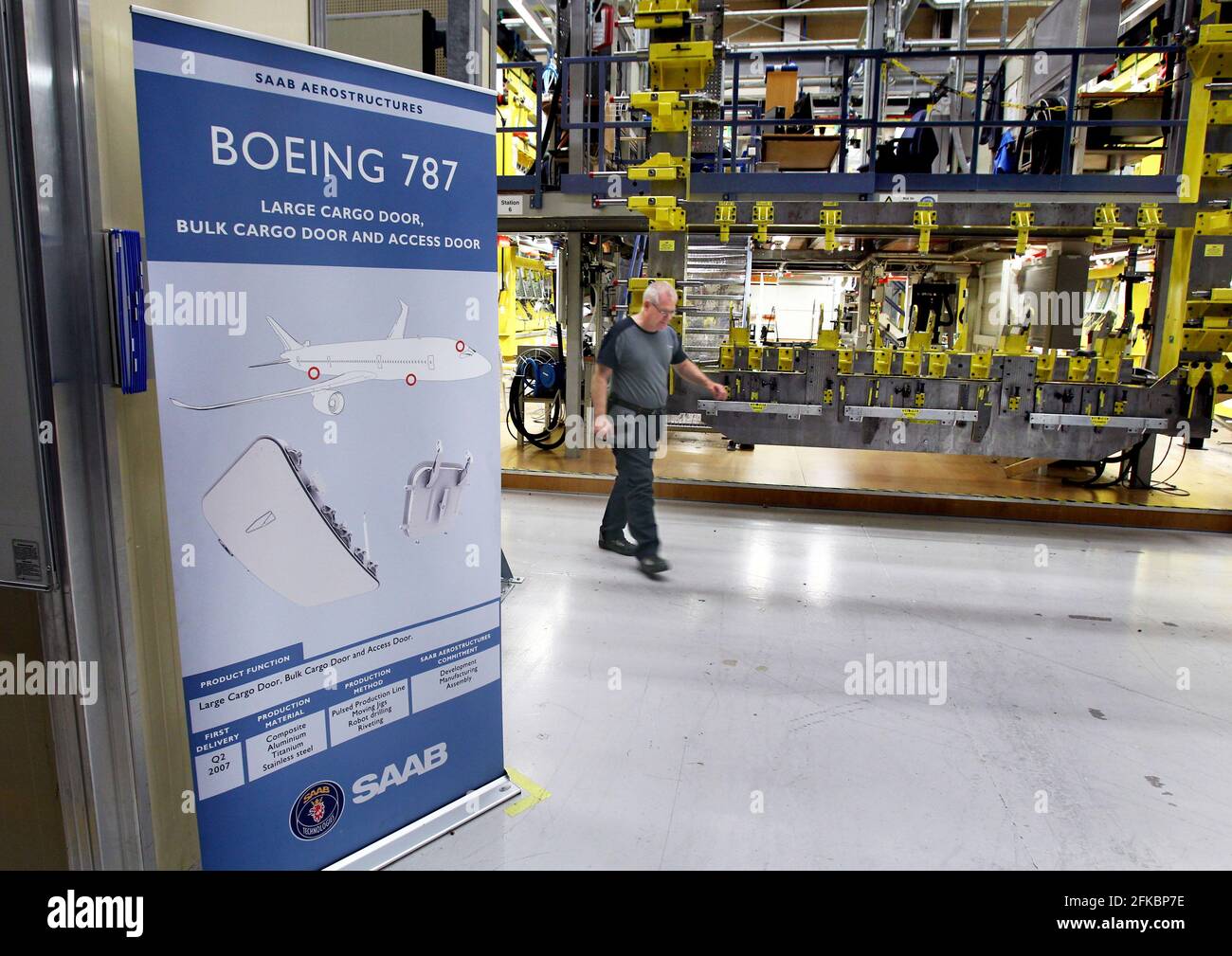 LINKÖPING, SWEDEN- 22 SEPTEMBER 2011:Saab AB in Linköping, which ...