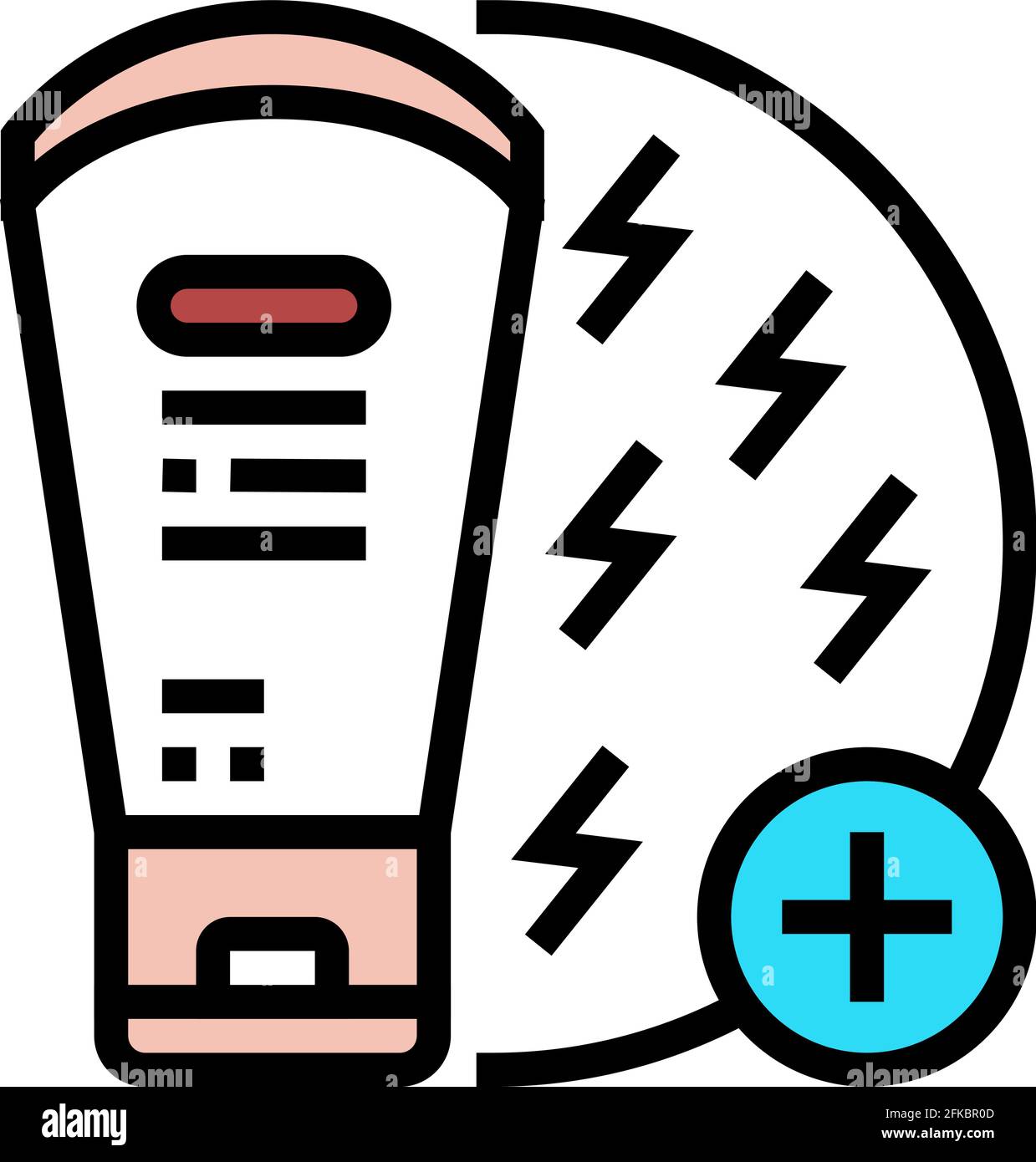 cream controling itching eczema color icon vector illustration Stock ...