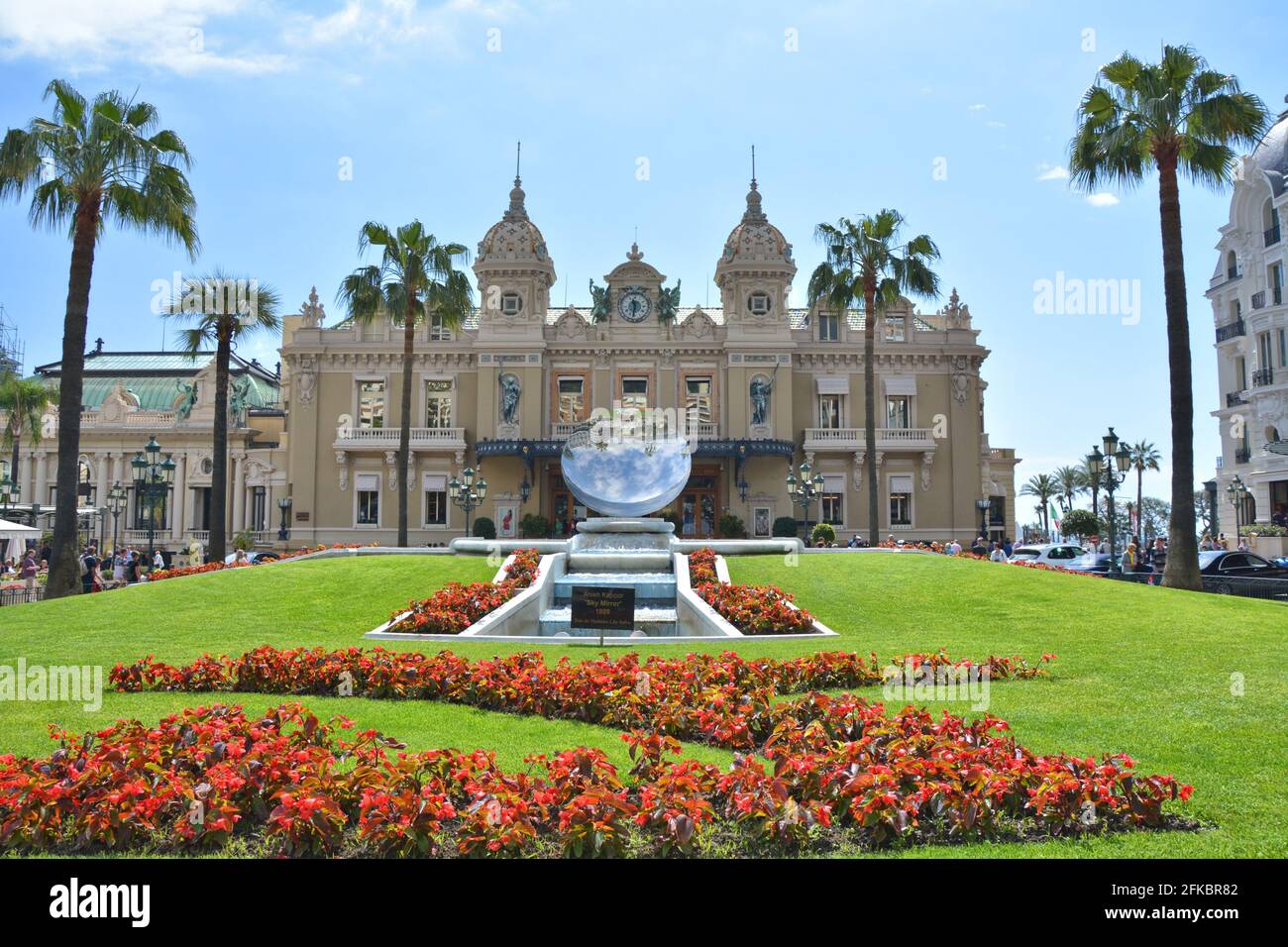 Monte Carlo, Monaco - May 1, 2019: Famous Casino de Monte-Carlo with ...