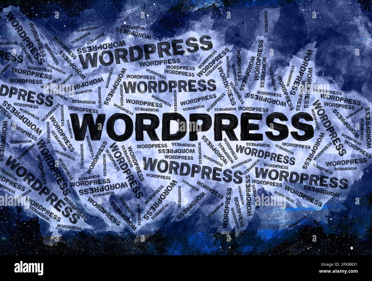Wordpress; WordPress concept on background Stock Photo - Alamy