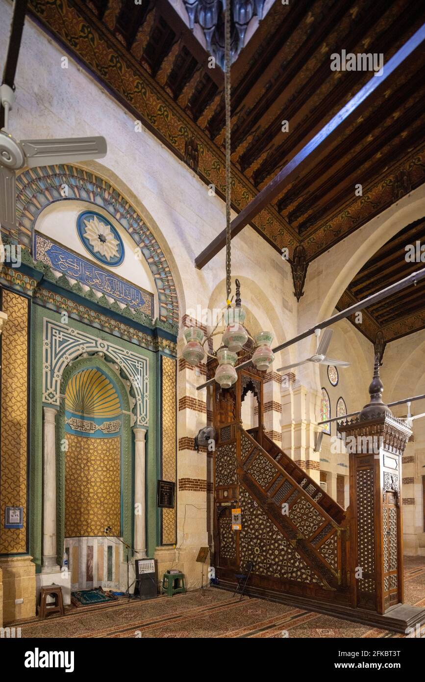 Mosque of Imam al-Shafi'i, 19th century Mamluk revival building, Cairo ...