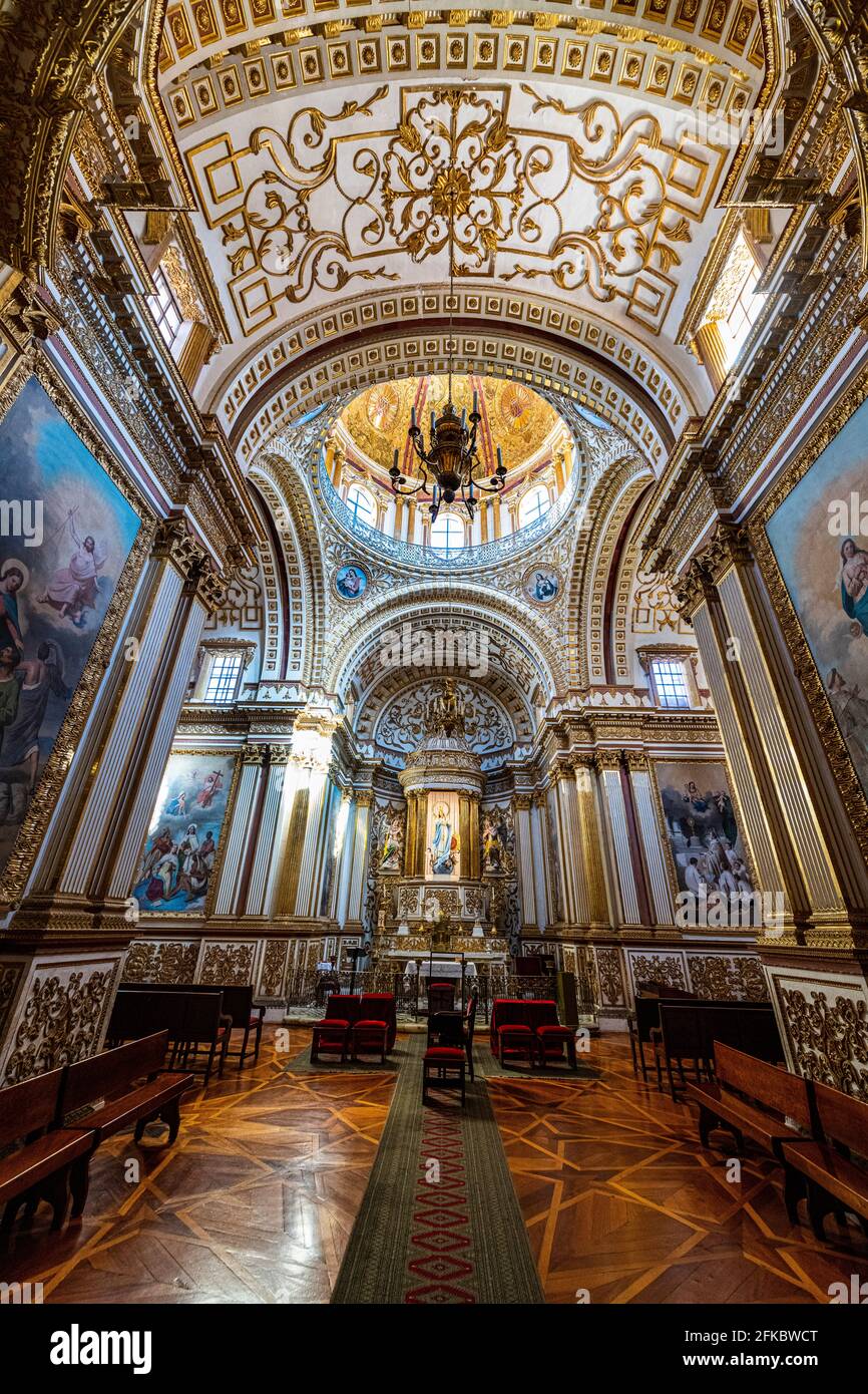 Interior of the Monastery Franciscano de Nuestra Senora de Guadalupe ...