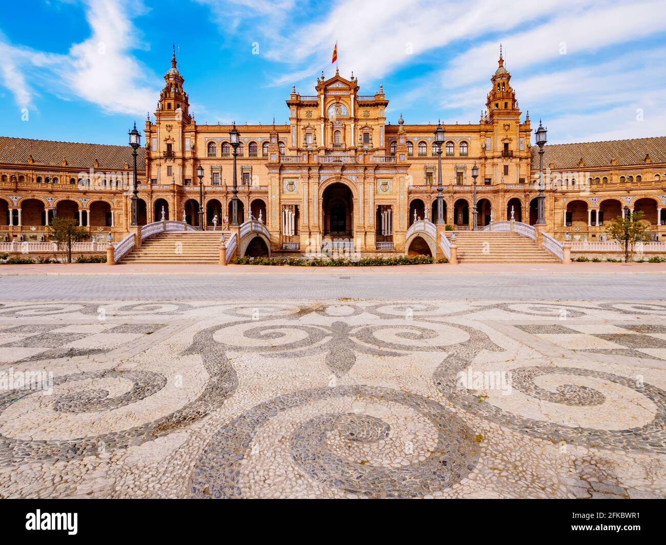 Plaza de Espana de Sevilla (Spain Square), Seville, Andalusia, Spain ...