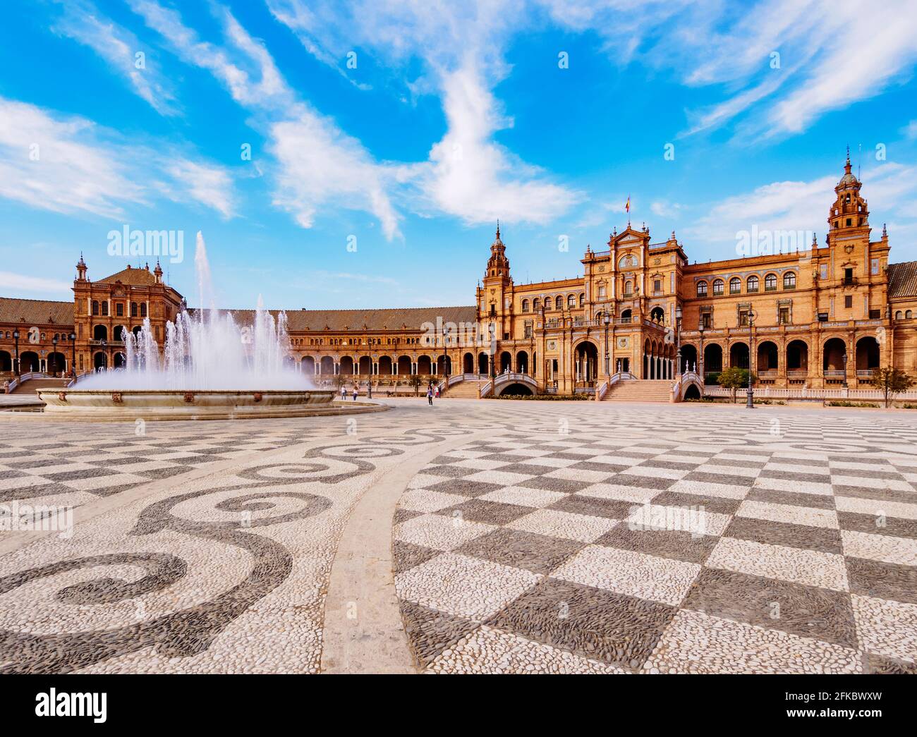 Plaza de Espana de Sevilla (Spain Square), Seville, Andalusia, Spain ...