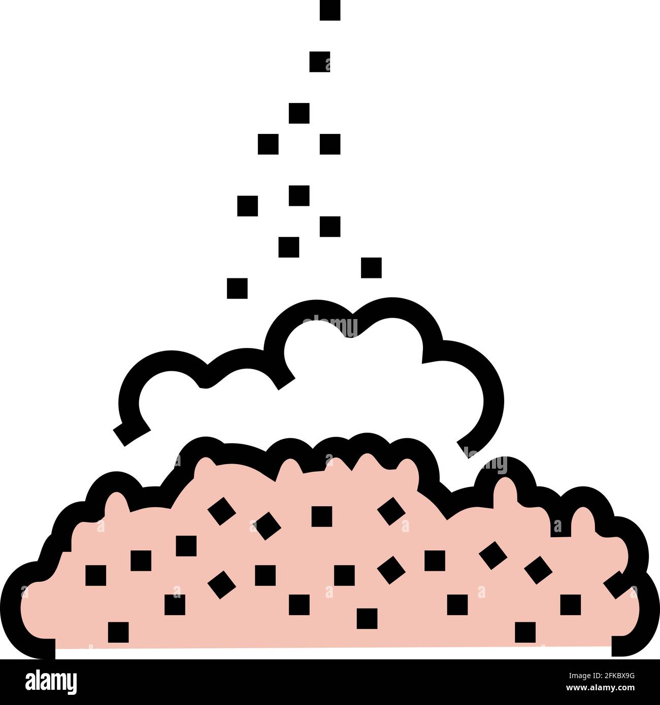 medical powder pharmaceutical production color icon vector illustration ...