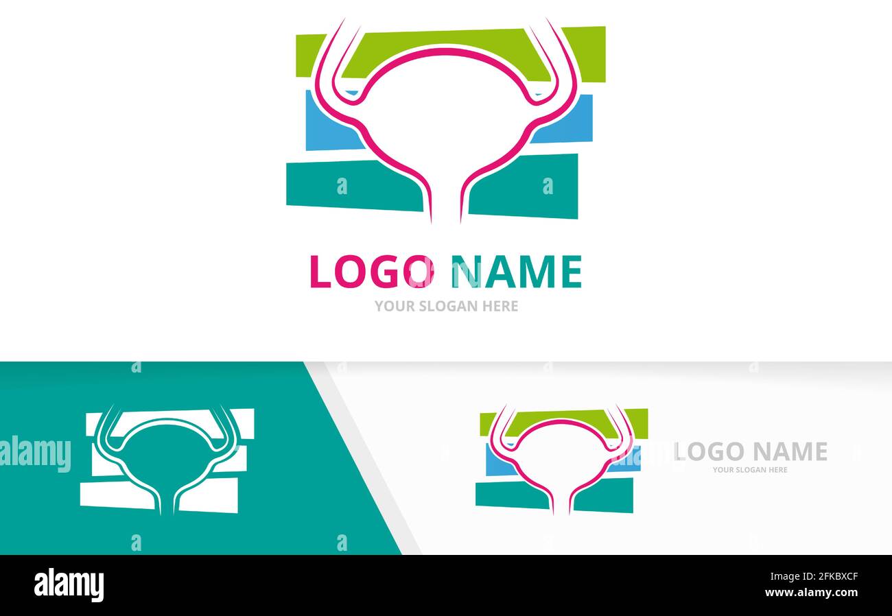 Bladder logo combination. Urinary tract logotype design template ...