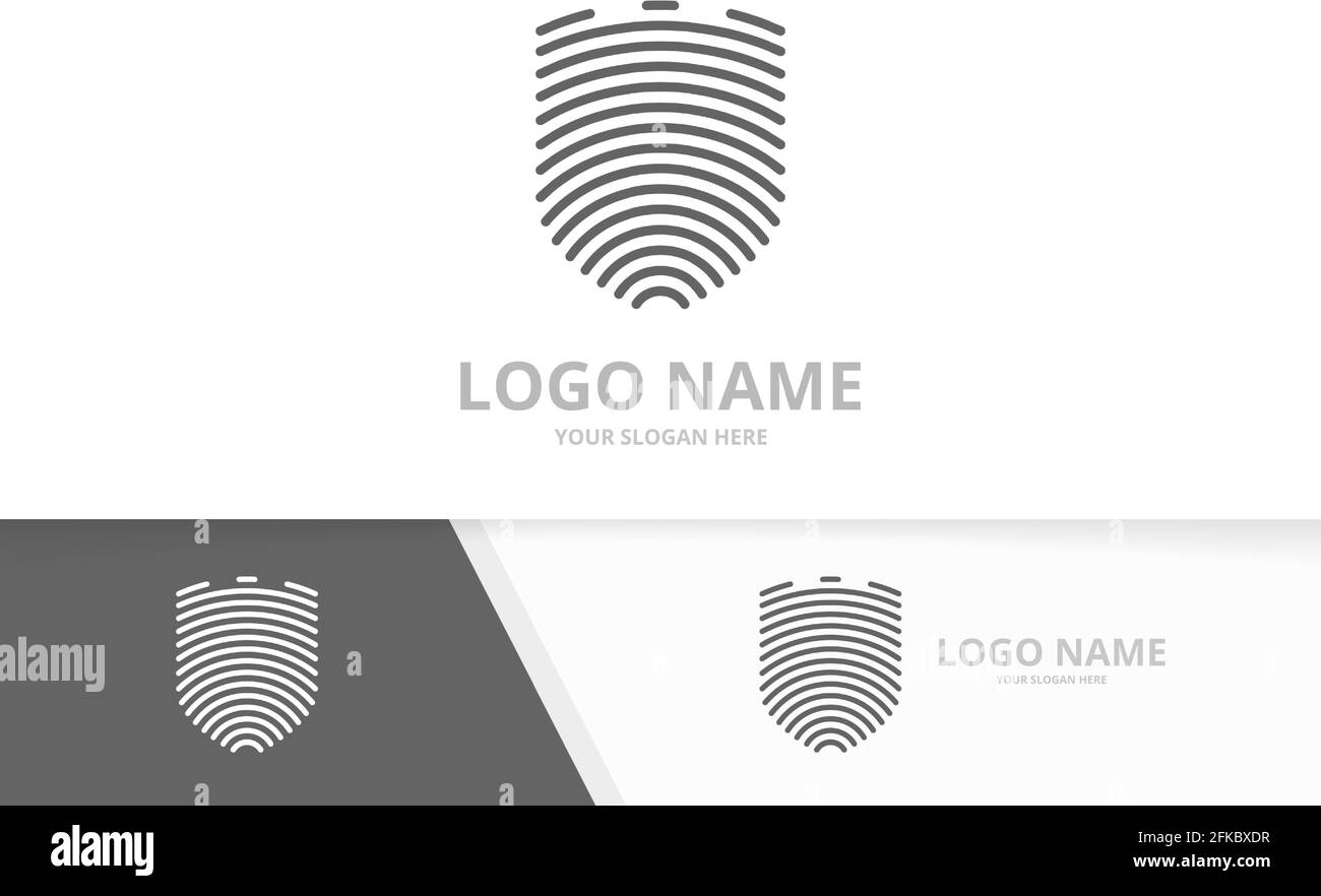 Vector shield logotype design. Security protection logo template Stock ...